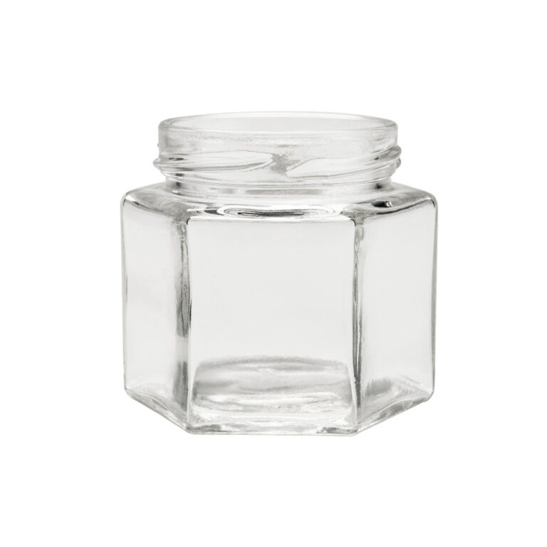 Glass Hexagonal Jars | MJS Packaging