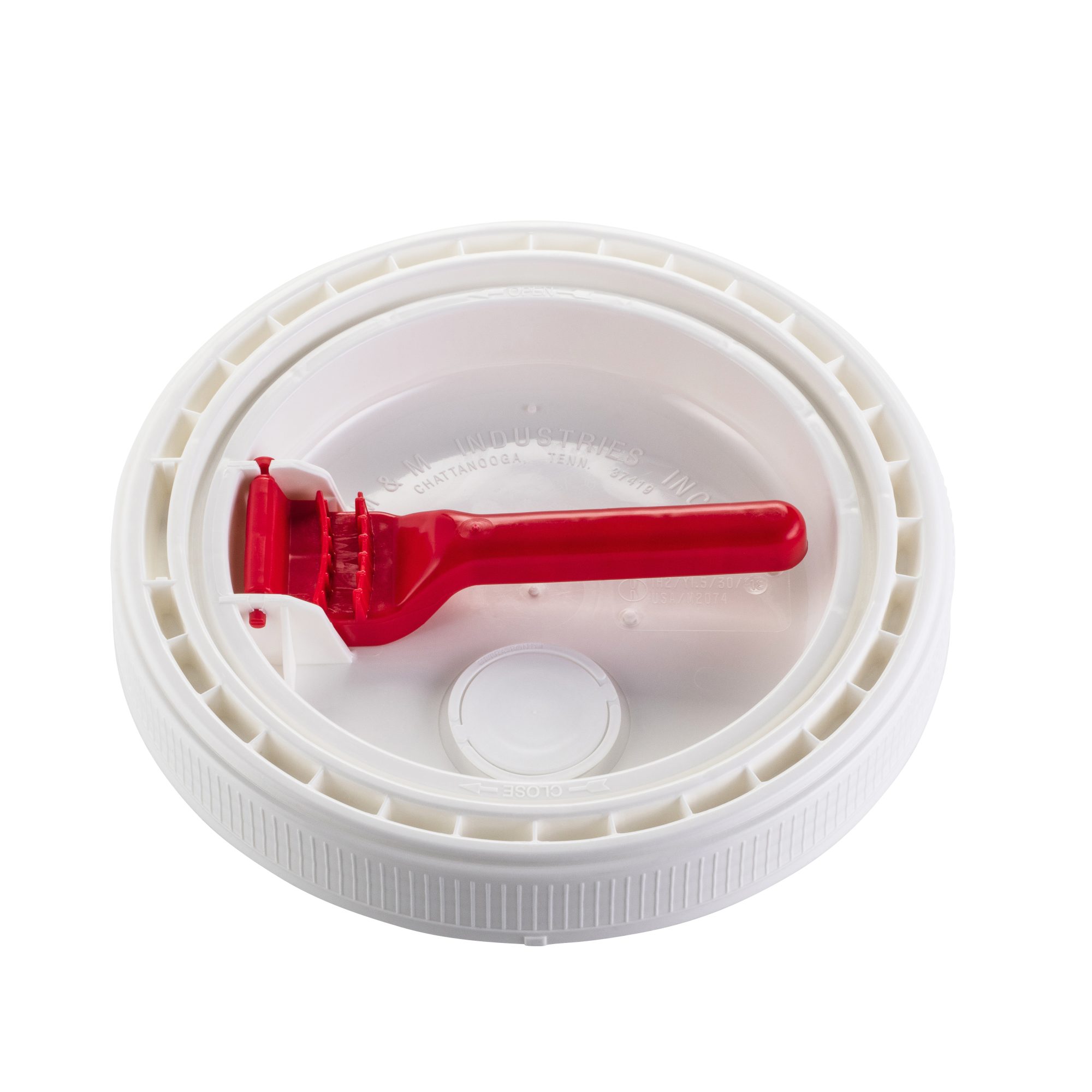 HDPE Round UN Liquid Certified Pail Lids with Spouts | MJS Packaging